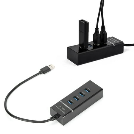 QIILU USB 3.0 HUB 4 Ports High Speed Slim Lightweight Hot Plug USB ...
