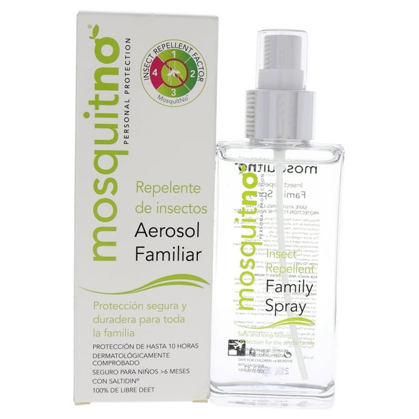 Repelente de insectos en aerosol Mosquitno Insect Repellent Family ...