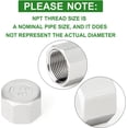BDKWID-2PCS 304 Stainless Steel Cap Pipe Plug Socket Fitting 1" NPT ...