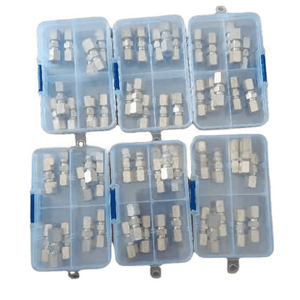 Conector de cobre puro 3/16 Conexión de tubería Tipo de férula ...