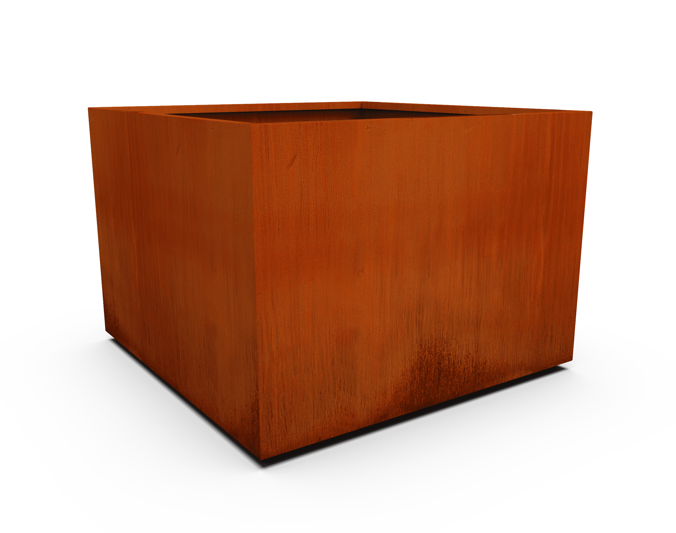 PLANTERCRAFT Corten Steel metal planter box, Square & Cube sizes ...