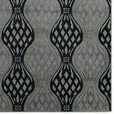 Milan Mylon Rug Black Turquoise 5x7.7 Abstract Pattern 100% ...
