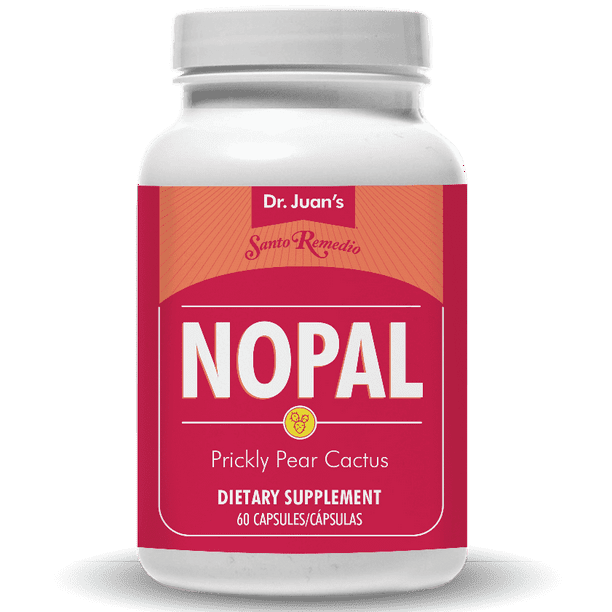 Santo Remedio Nopal, Prickly Pear Cactus Dietary Supplement, 700 mg, 60 ...