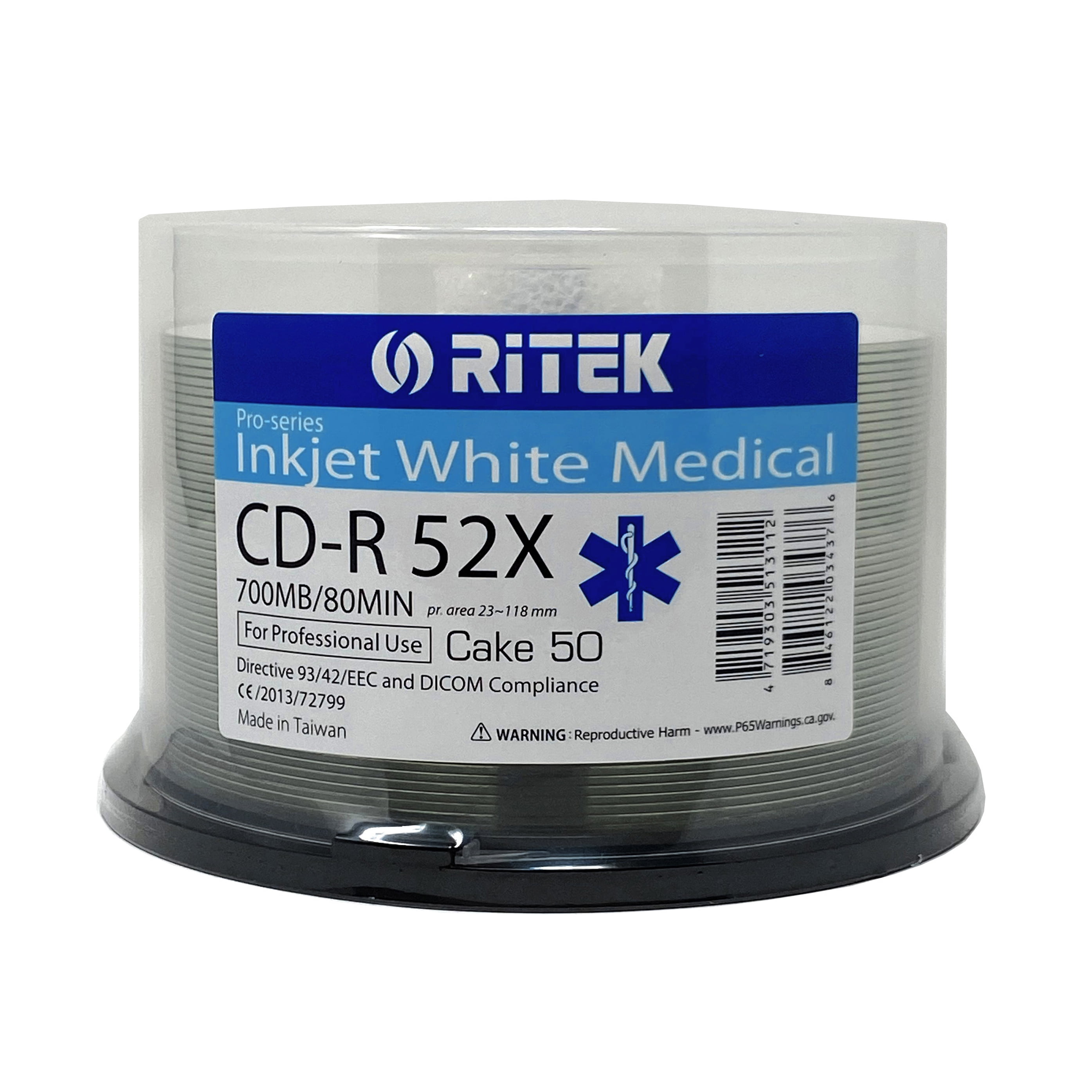 50 Pack Ritek Medical Grade CD-R 52X 700MB80Min Nepal | Ubuy