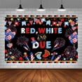 7x5ft Independence Day Backdrop Red White and Due Baby Shower 4th of ...