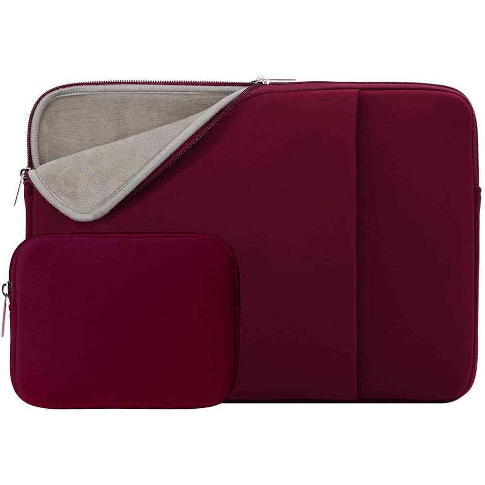 RAINYEAR 15.6 Inch Laptop Sleeve Case Soft Fluffy Lining Cover Carrying ...
