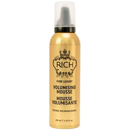 RICH Hair Care Pure Luxury Argan Volumizing Mousse, 6.76 FL OZ ...