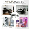 HomCom Industrial Style Double Sided Computer Desk with Strong Steel ...