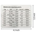 Gustave Magnetic Kitchen Measurement Conversion Chart Refrigerator ...