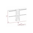 We Have Furniture Closet System Pittsburg, Four Hanging Rods, Dark ...
