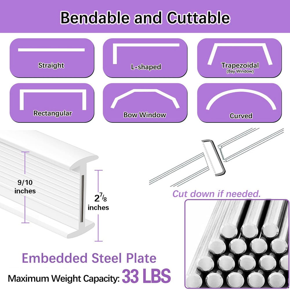 Click here for Unbranded Flexible Bendable Ceiling Curtain Track... prices
