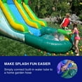 JumpOrange Safari Inflatable Water Slide with Blower & Splash Pool for ...