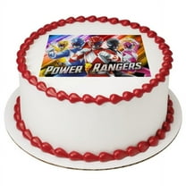 Power Rangers Mystic Force Yellow Red Blue Pink Red Green Ranger Edible ...