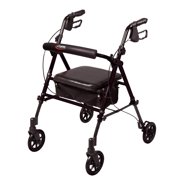 Invacare Bariatric Rollator, 500 lb. Capacity, Padded Seat, Mobility ...