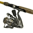 Eagle Claw Featherlight Glass Ultra Light 6' 6" Spinning Fishing Rod & Reel Combo, 2-Piece Rod ...