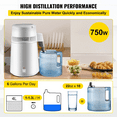 4L Countertop Water Distiller, 750W Stainless Steel Pure Water ...