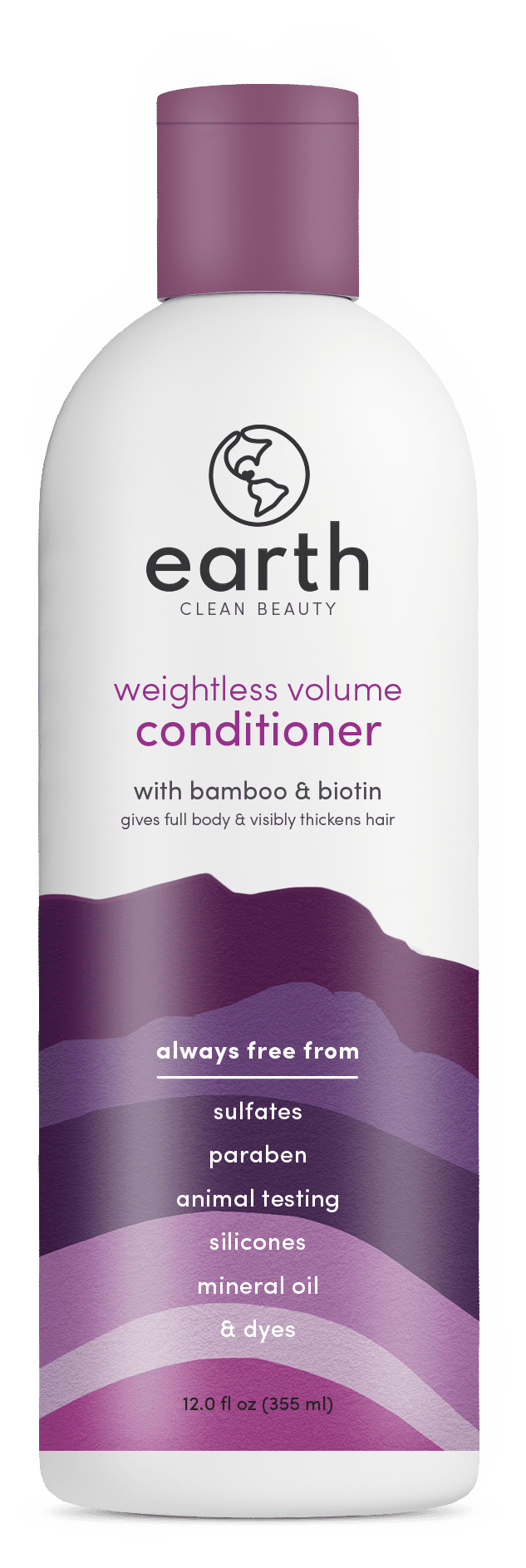 earth Clean Beauty Weightless Volume Conditioner with Bamboo and Biotin ...