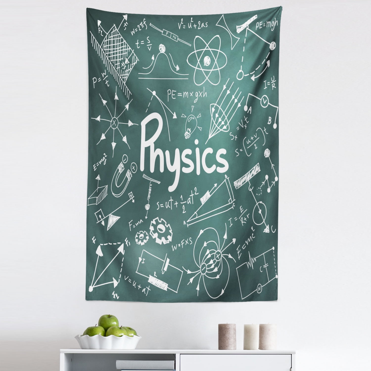 Science Tapestry, Physics Science Theme Mathematical Formula Equation ...
