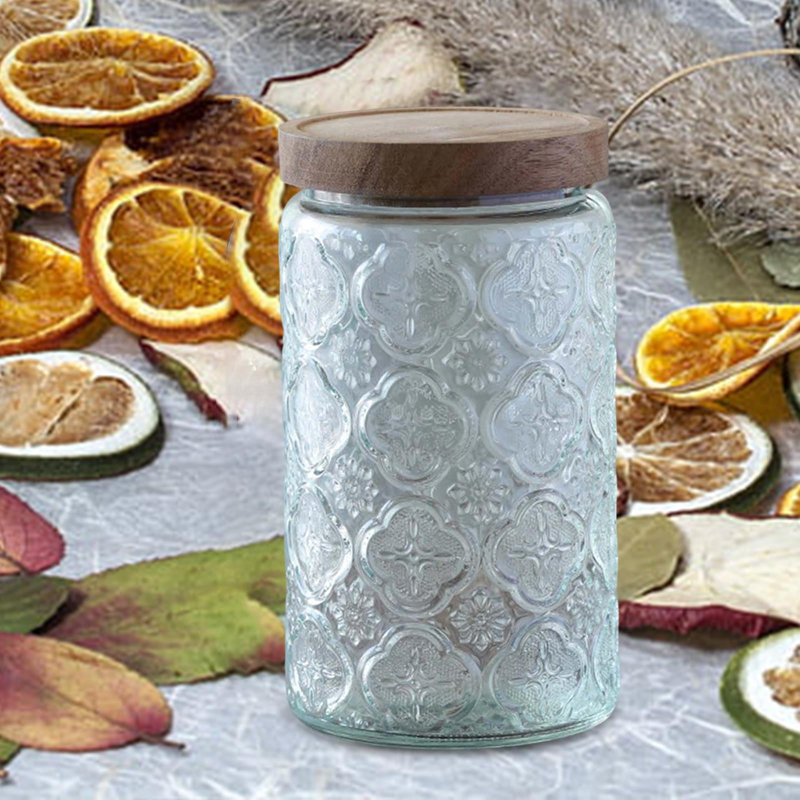 Large Capacity Glass Storage Jars, Food Storage Container Cereal ...