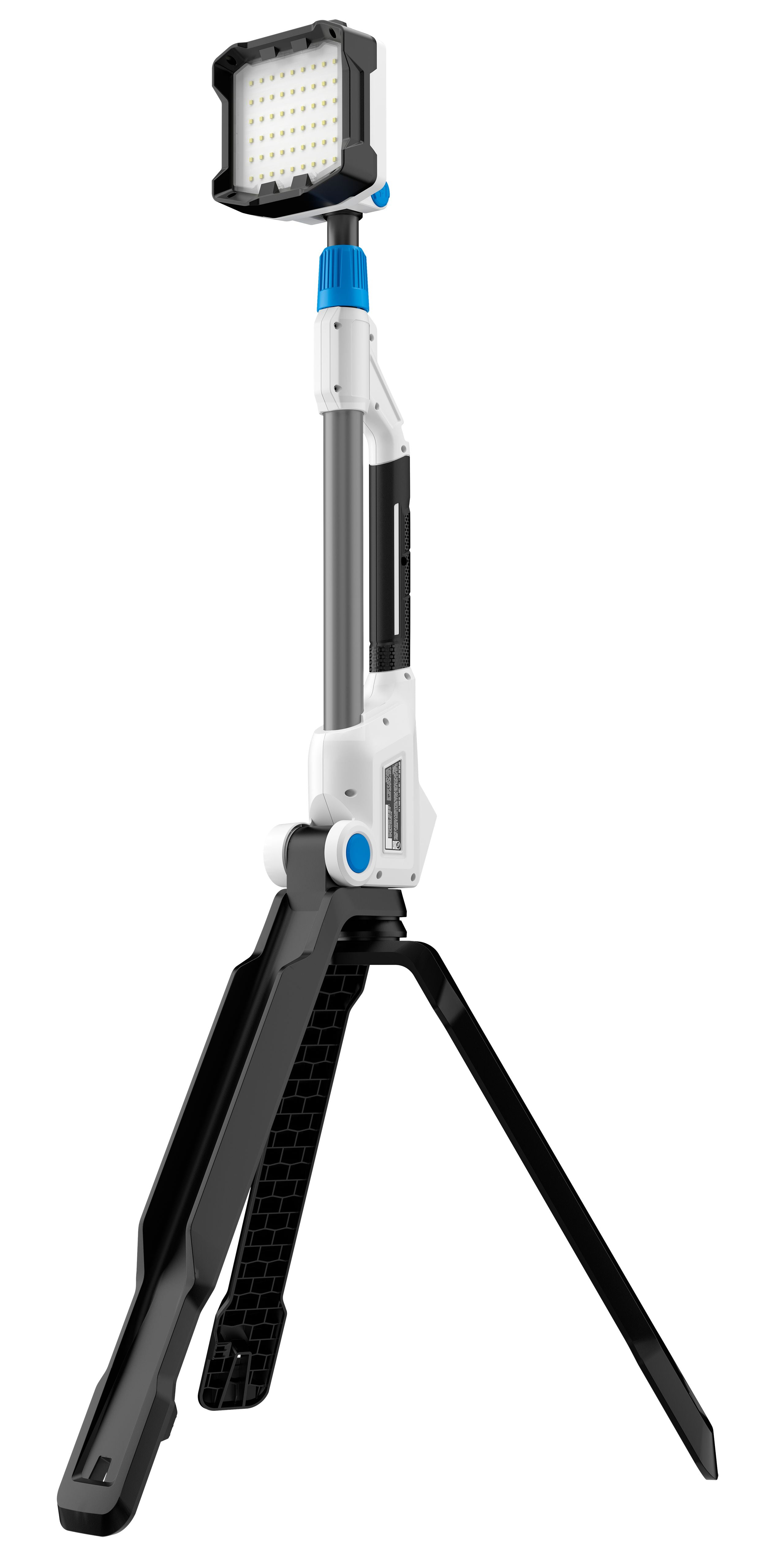 HART 20-Volt Hybrid LED Tripod Light, 2,700 Lumens (Battery Not ...