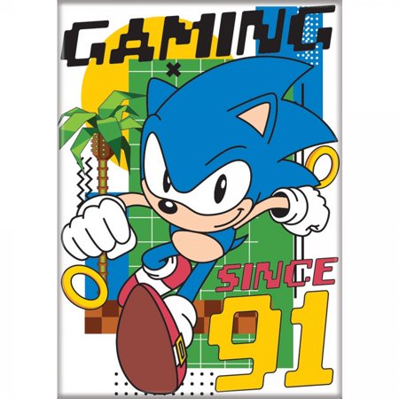 Sonic The Hedgehog Gaming Since 91 Magnet | Walmart Canada