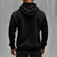 Black Hooded Plain Track Athletic Casual Running Jackets for Man Winter ...
