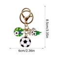 Alloy Soccer Keychain - Football Inspirational Keyring Souvenirs for ...