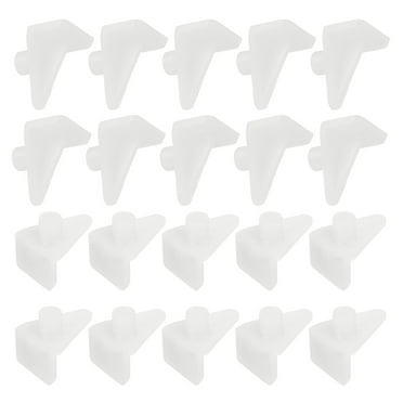 100pcs White Round Plastic Hole Plugs for Furniture Cabinet Shelves ...