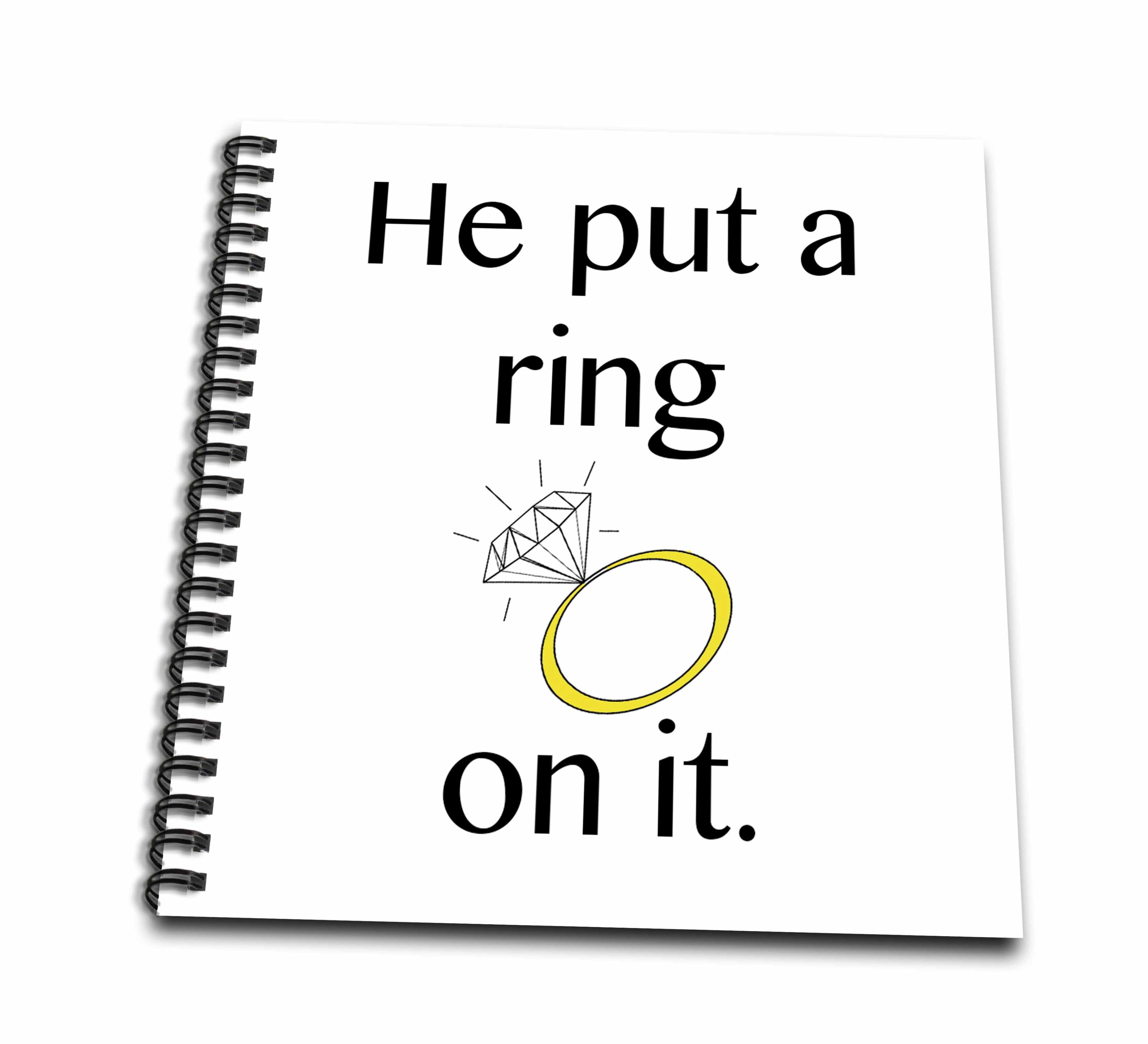 He put a ring on it Memory Book 12 x 12 inch db-123087-2 - Walmart.com