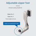 Long Sewing Machine Presser Foot High Accuracy Quilting Attachment ...