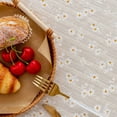 Korean Style Small Daisy Cotton Floral Tablecloth,Tea Table Decoration ...
