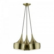 3 Light Pendant in Mid Century Modern Style 18 inches Wide By 12 inches ...