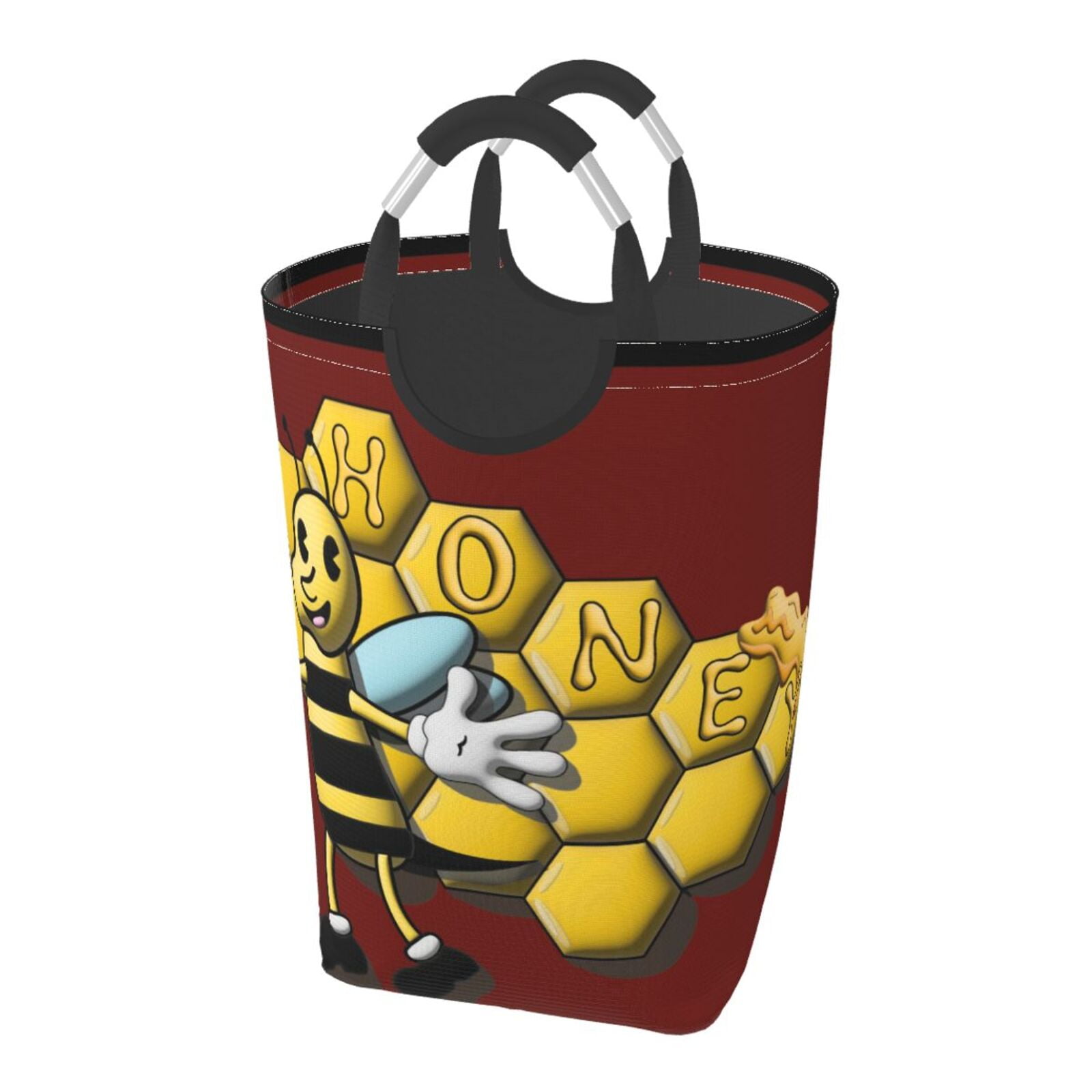 XMXY Bee Honey Honeycomb Rectangular Laundry Basket Organizer ...