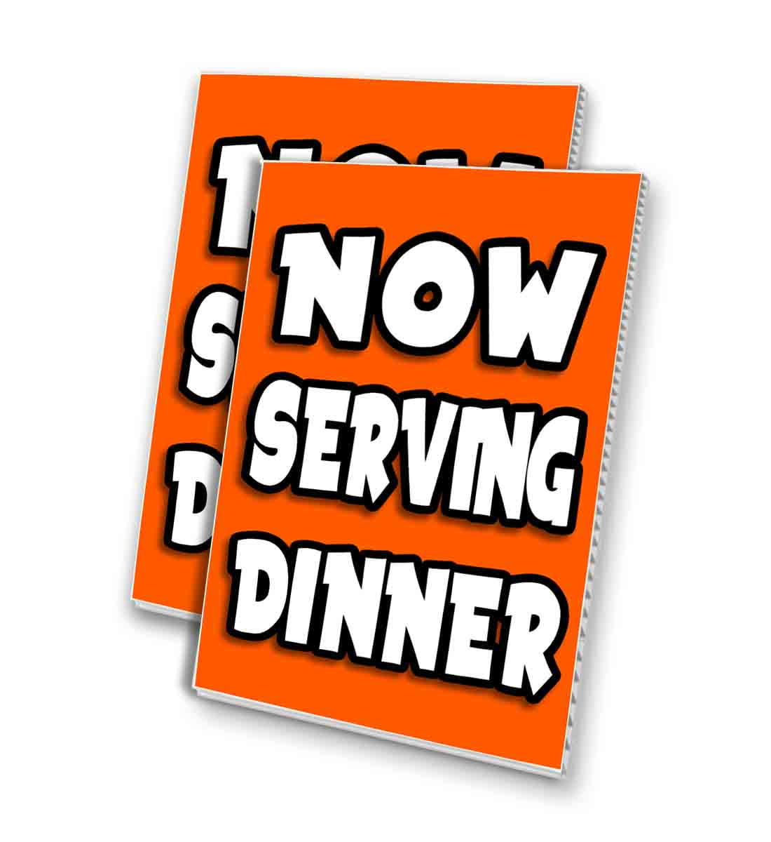 Now Serving Dinner (24" X 36") 4mm Corrugated Plastic Panel, Graphics ...