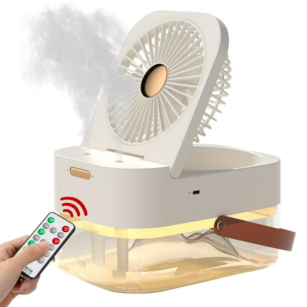 AMERTEER Desktop Misting Portable Fan 2.5L/84.5OZ Large Water Spray ...