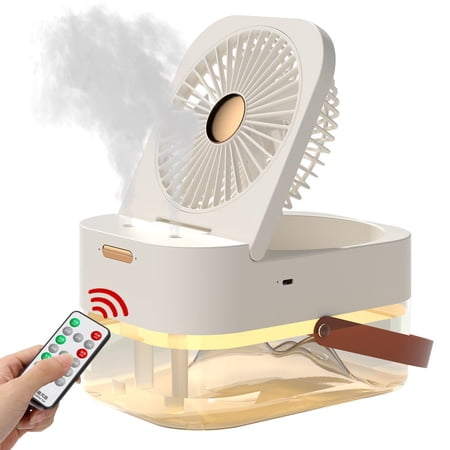 AMERTEER Desktop Misting Portable Fan 2.5L/84.5OZ Large Water Spray ...