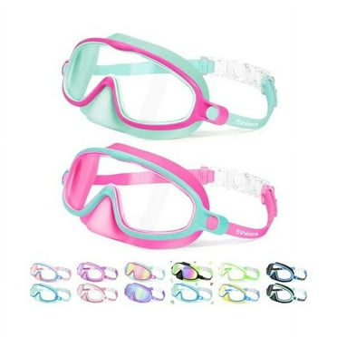 Boys' Swimming Goggles - Anti-Fog & UV Protection, Wide-Frame ...