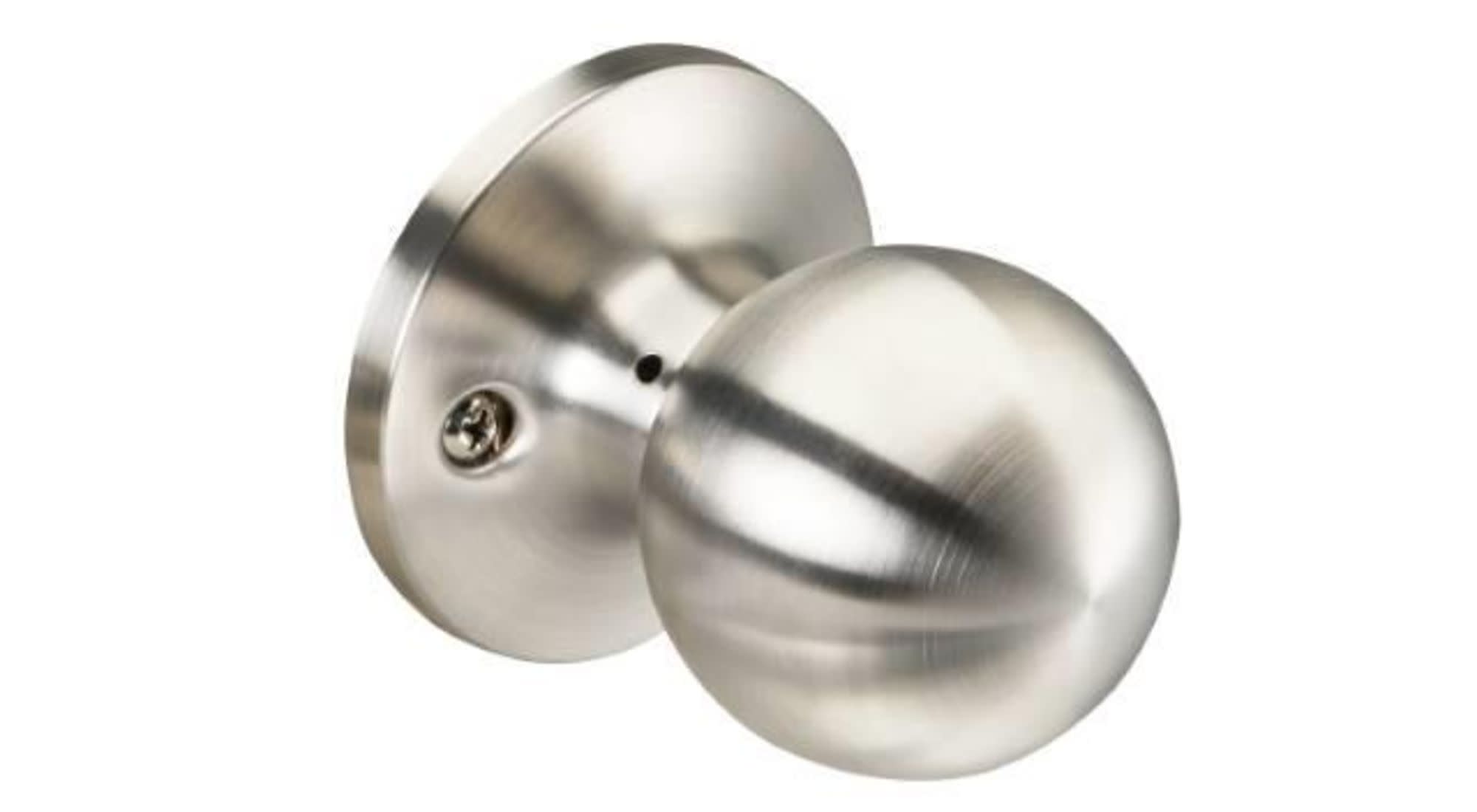 Yale YR80AT619 Residential Edge Half Dummy Lock with Athens Knob, Satin ...