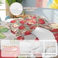 Apples Queen Duvet Cover Set, Fruits 4 Piece Microfiber Bedding Set ...