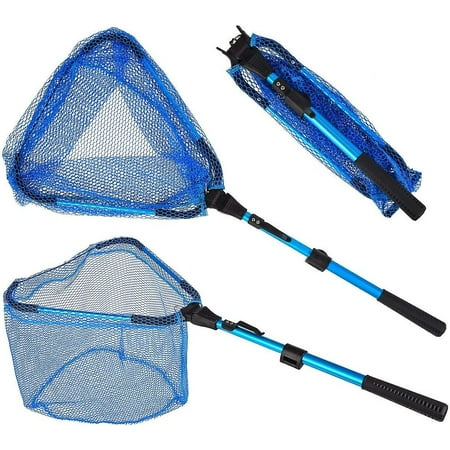 Portable Fishing Landing Net Foldable Collapsible Telescopic Aluminum ...
