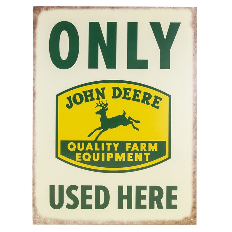 John Deere Tin Sign
