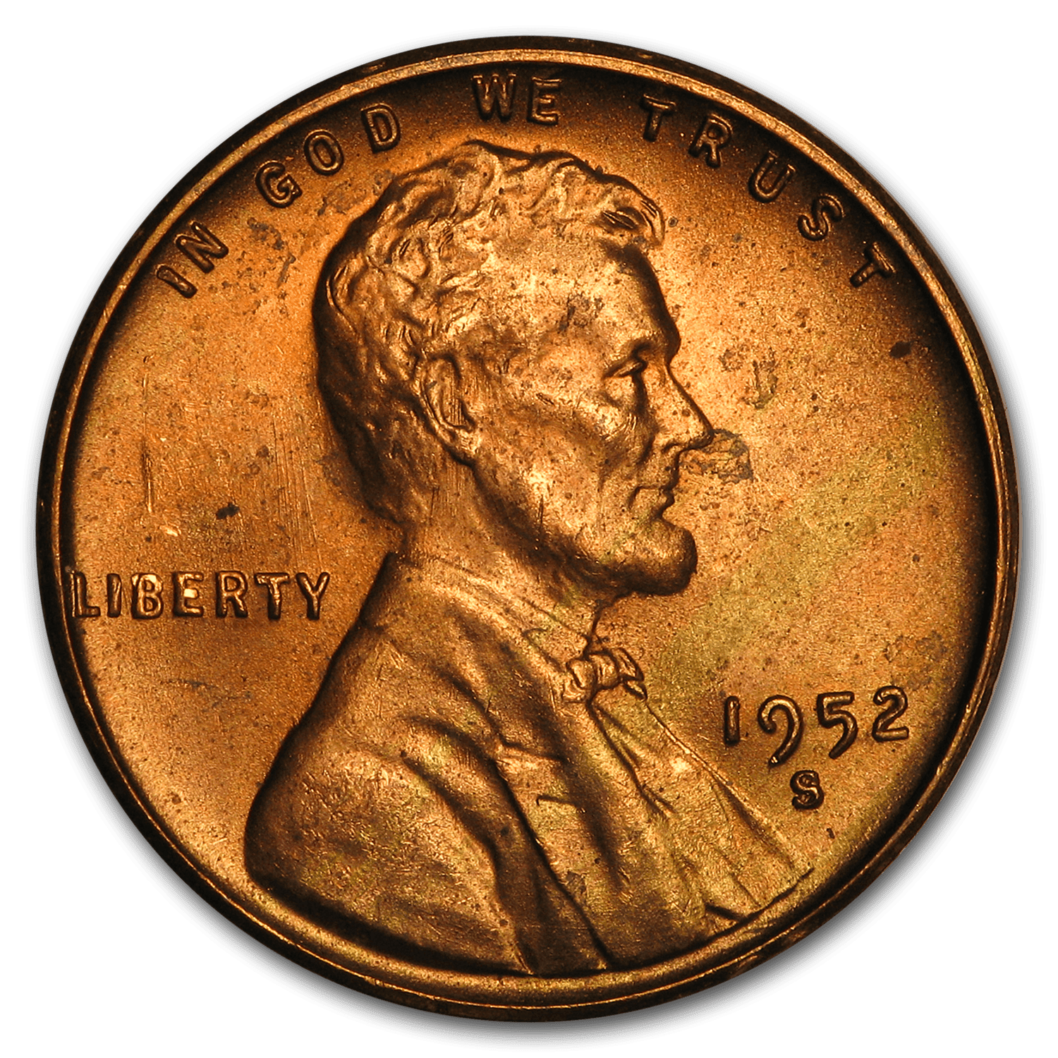 U.S. Mint - 1952-S Lincoln Cent BU (Red) - Walmart.com - Walmart.com