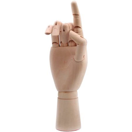 JOYWEI10 Inch Human Right Hand Model Wooden Drawing Mannequin -right ...