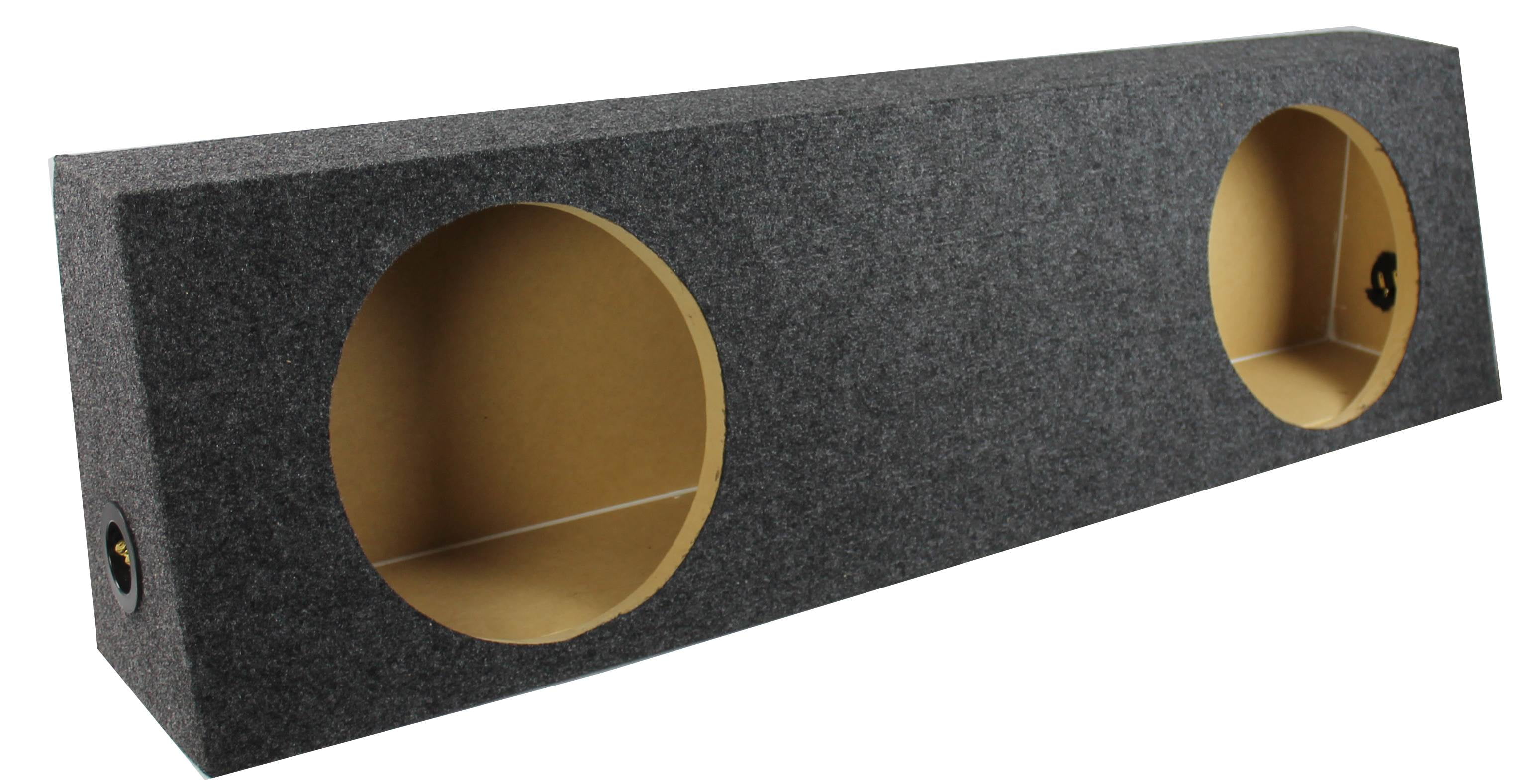 Q Power Dual 12" Sealed Heavy Duty Truck Subwoofer Box Enclosure ...