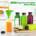 Xueyu 12pcs 16oz Plastic Juice Bottles, Reusable and Take Out Juice ...