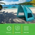 Pop-Up Beach Tent – Instant Shade Canopy with UV Protection – Water and ...