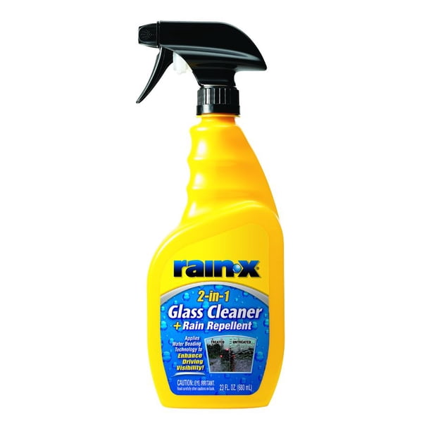 Rain-x Glass Cleaner + Rain Repellent, 23 oz - 5071268 - Walmart.com