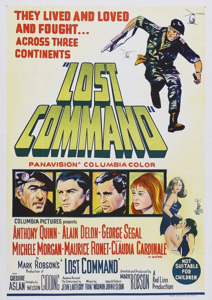 Lost Command Australian Poster Middle From Left: Anthony Quinn Alain ...