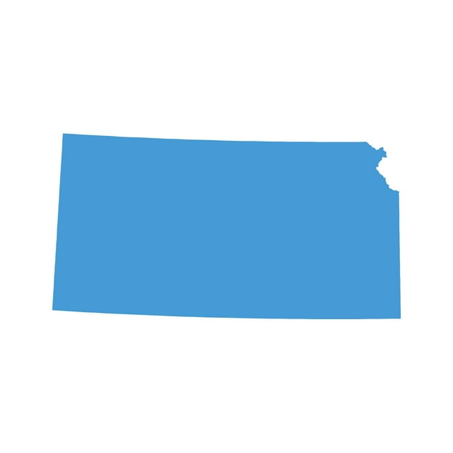 Kansas Shaped Sticker Decal Die Cut - Self Adhesive Vinyl ...