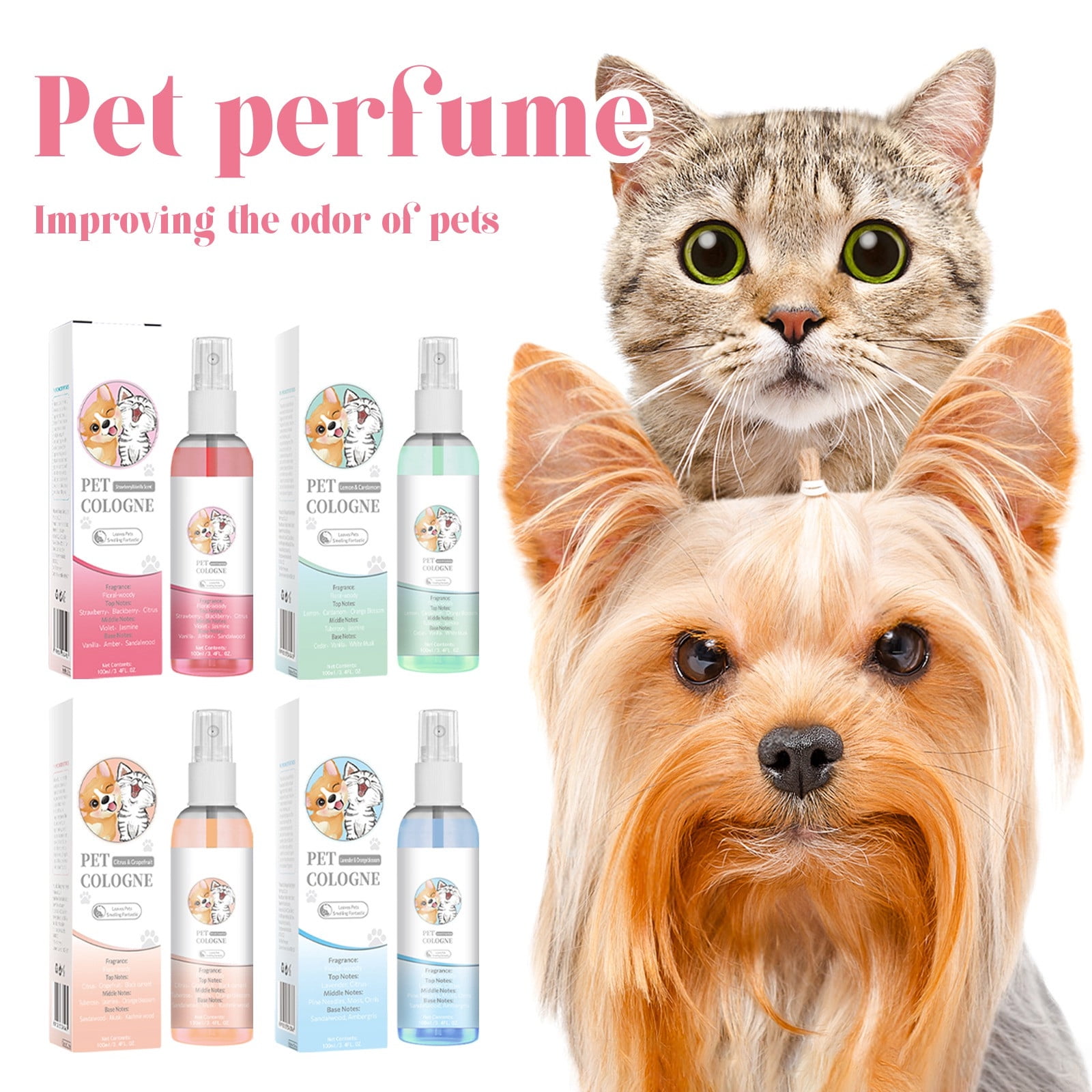 Spray Para Perros Y Gatos, Acondicionamiento Y Olor, Perfume Para ...